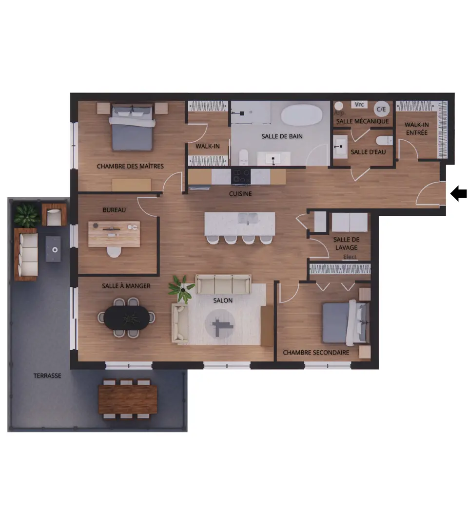 Unité 5 et demi – Type B4:3C - Carré des LégendesCarré des Légendes